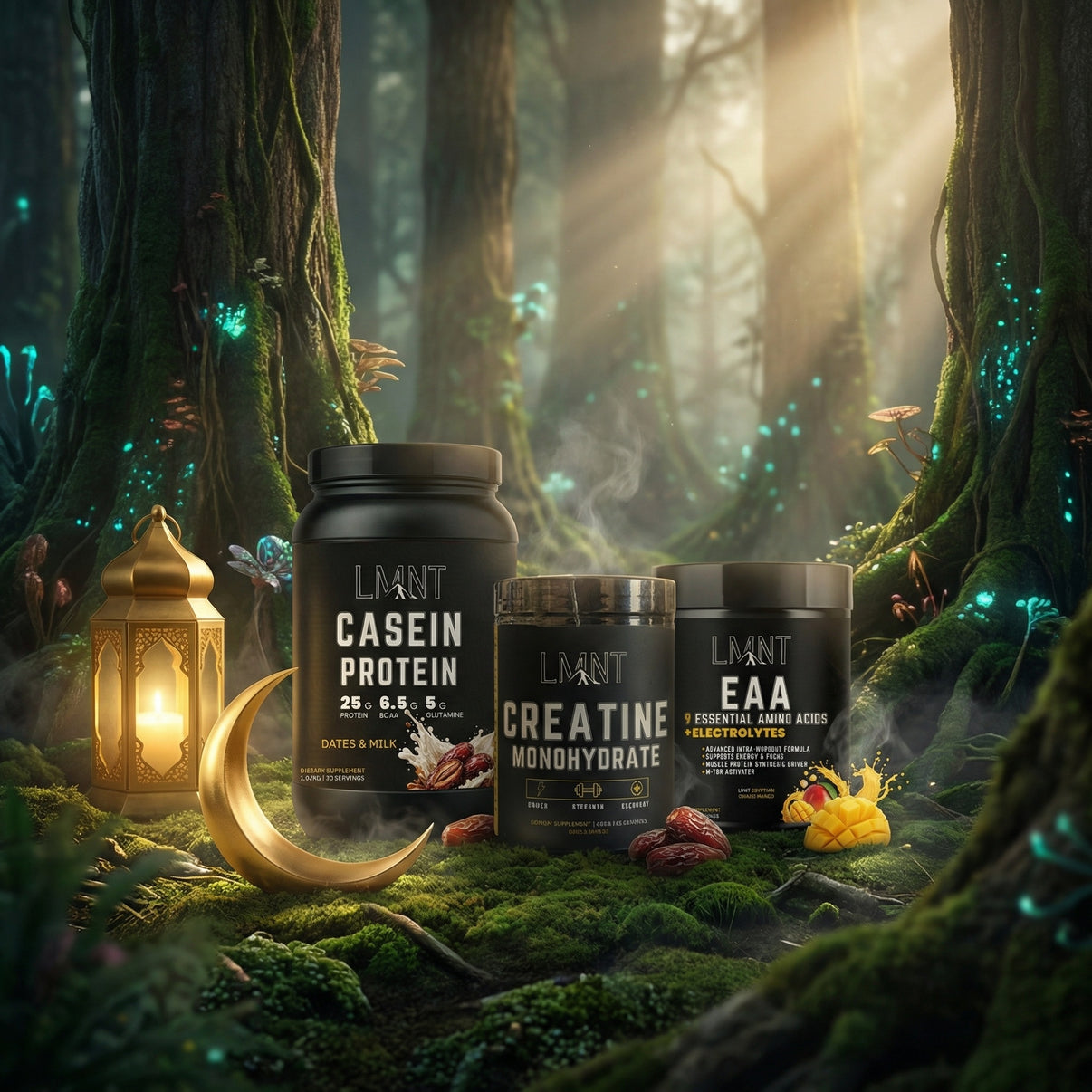 Ramadan Bundle🌙 Casein Protein + Creatine + (EAA + Electrolytes) Bundl ...